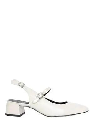 STUDIO CHOFAKIAN 35mm Buckle-strap Slingback Pumps - Boxoffwhite