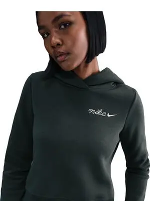 Nike Sportswear Phoenix Fleece Shrunken Hoodie Green