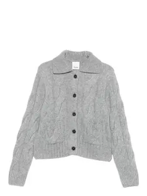 ALLUDE Cable-Knit Cardigan