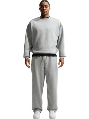 Nike Standard Issue Therma-fit Brushed Open-hem Basketball Pants - Grey