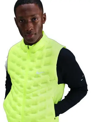 Nike Therma-fit Adv Repel Aeroloft Down Running Vest - Yellow