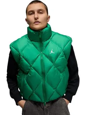 JORDAN Brooklyn Therma-fit Quilted Puffer Vest - Green