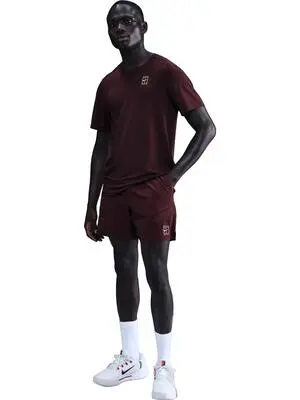 Nike Court Advantage Dri-fit 6" Tennis Shorts - Red
