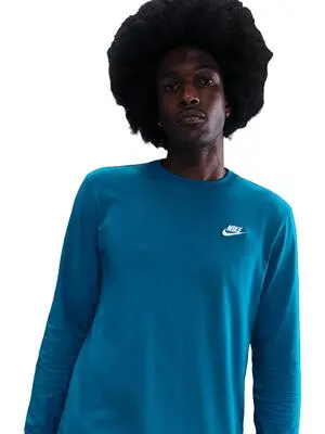Nike Sportswear Club Long-sleeve T-shirt - Blue