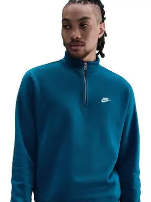 Nike Sportswear Club 1/2-zip Fleece Top - Blue