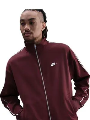 Nike Sportswear Club Oversized Knit Track Jacket - Red