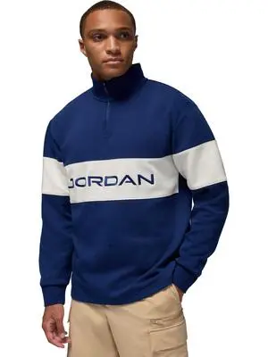 JORDAN Sport Dri-fit 1/4-zip Golf Top - Blue