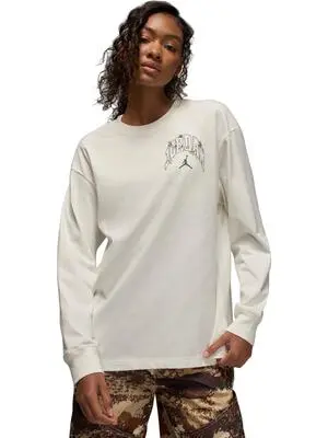 JORDAN Brooklyn Realtree Long-sleeve T-shirt - White