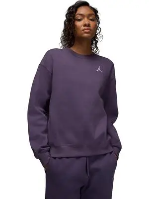 JORDAN Brooklyn Fleece Crew-neck Sweatshirt - Purple