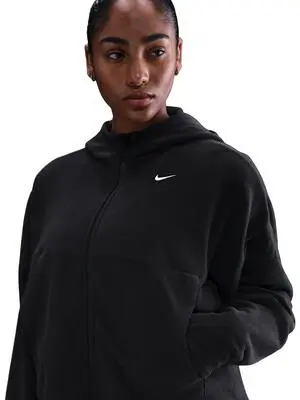 Nike One Therma-fit Full-zip Top - Black