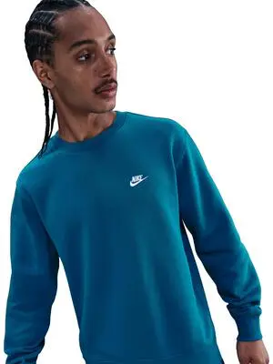 Nike Club Fleece Crew - Blue