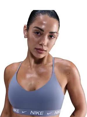Nike Indy Light Support Padded Adjustable Sports Bra - Blue