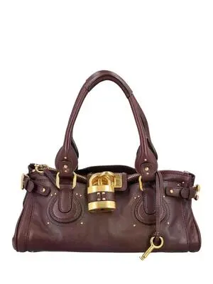 Chloé Paddington Tote Bag Purple