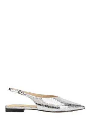 Vince Camuto Mezzah Slingback Pointed-toe Flats - Silver