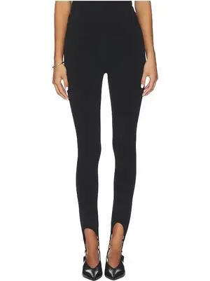 EAVES Deelia Knit Stirrup Leggings - Black