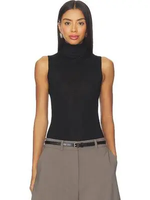 EAVES Alaska Sleeveless Knit Mockneck - Black