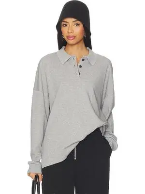EAVES Lene Polo - Heather Grey