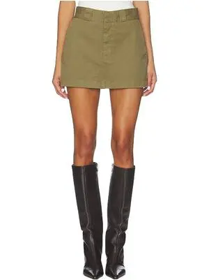 RE/DONE The Ollie Skirt - Army Green
