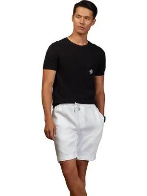 Ralph Lauren Linen Drawstring Shorts - Optic White