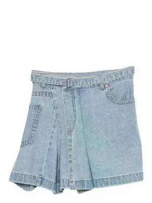 Sacai Belted Denim Skirt - Blue