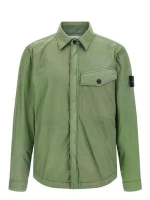 Stone Island Compass Badge Jacket - Green