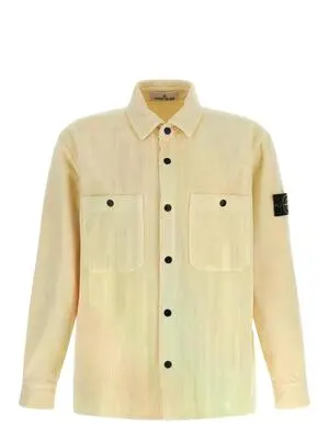 Stone Island Compass-badge Corduroy Shirt - Neutrals