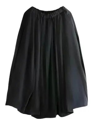 Comme Des Garçons Pleated Wool Skirt - Black