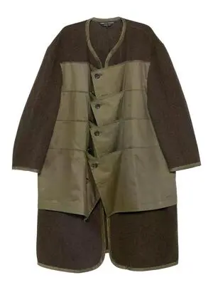 Comme Des Garçons Padded Button-up Coat - Green