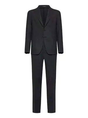 Tagliatore Peak-lapels Patch-pockets Suit - Grey