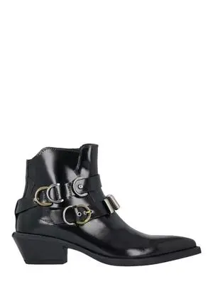 Pinko 50mm Buckle Strap Boots - Black
