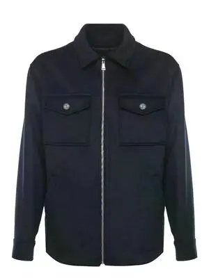 GIULIANO GALIANO Richard Zip Shirt - Blue
