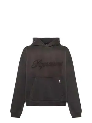 REPRESENT Logo-embroidered Hoodie - Brown