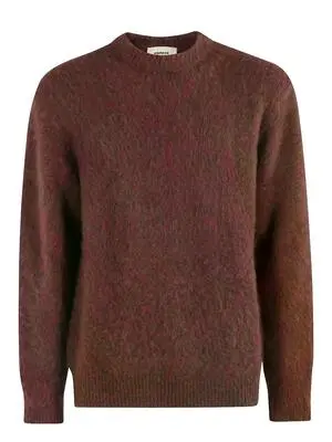 A PAPER KID Crew-neck Sweater - Brown