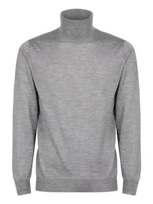 SLOWEAR Turtleneck Long-sleeve Sweater - Grey