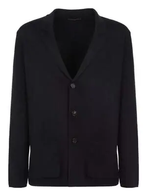 SLOWEAR Single-breasted Knit Blazer - Blue