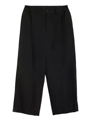 Comme Des Garçons Gabardine Wool Trousers - Black