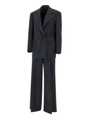 Tagliatore Double-breasted Suit - Black