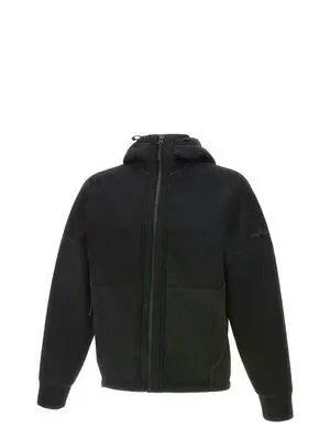 Stone Island Zip-up Hoodie - Black