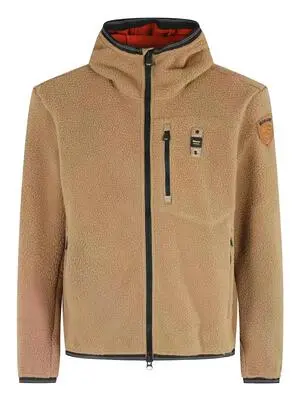 BLAUER. Alleghany Hooded Zip Jacket - Neutrals