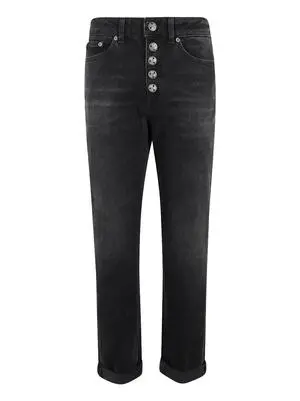 DONDUP Koons Buttoned Jeans - Black