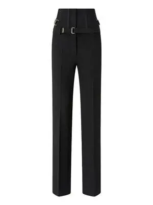 Pinko Buckle Belt Trousers - Black