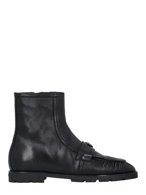 Pinko Nora Pleated-detail Boots - Black