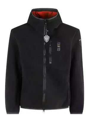 BLAUER. Hooded Zip Jacket - Black