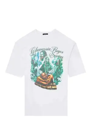 WILLY CHAVARRIA Printed Round-neck T-shirt - White