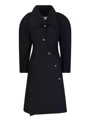 VIVIENNE WESTWOOD Buttoned Coat - Black
