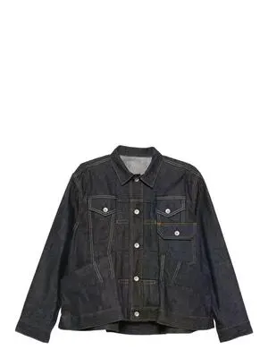Sacai Cotton Jacket With Pockets - Blue