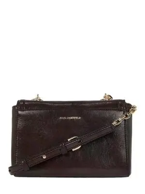 Karl Lagerfeld K/autograph Naplak Crossbody Bag - Brown