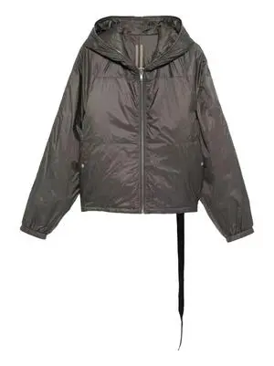 Rick Owens Zip-up Hooded Jacket - Grey