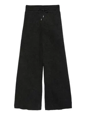 Eric Bompard Ribbed Drawstring Trousers - Grey