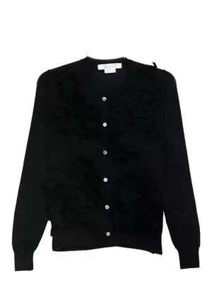 Comme Des Garçons Wool Cardigan - Black